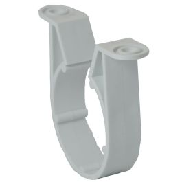SOLVENT WASTE PIPE CLIP WHITE 40mm